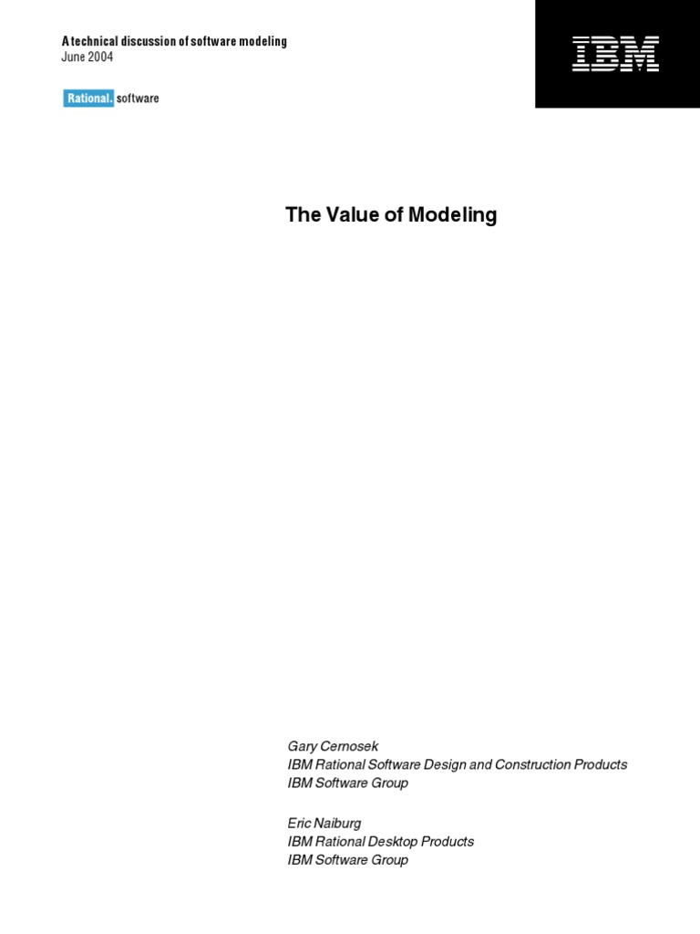 Value of Modeling | PDF | Software Development | Unified Modeling Language