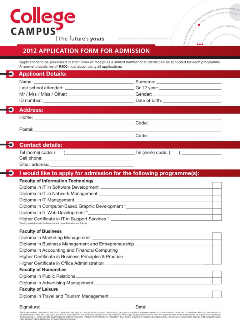 CC Application Form 2012 | PDF | Cheque | Business