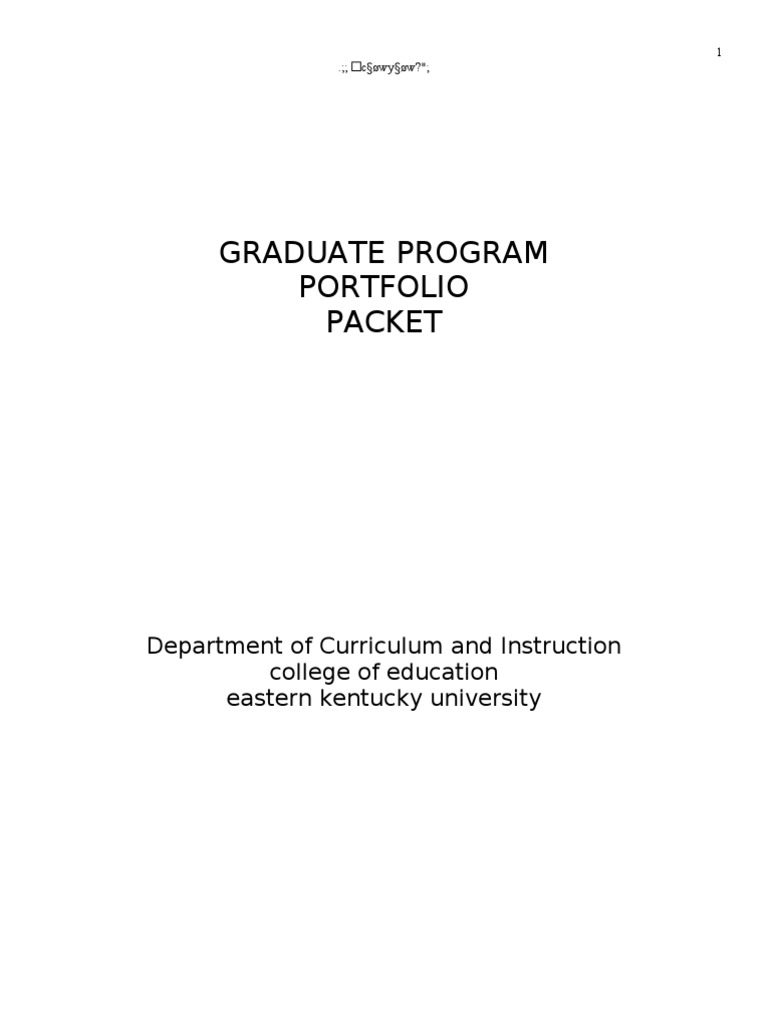 Comp Grad Packet | PDF | Curriculum | Cognition