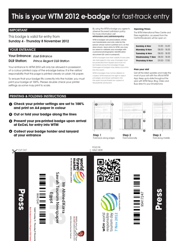 WTM Ebadge Press 5day F | PDF | Identity Document | Printer (Computing)