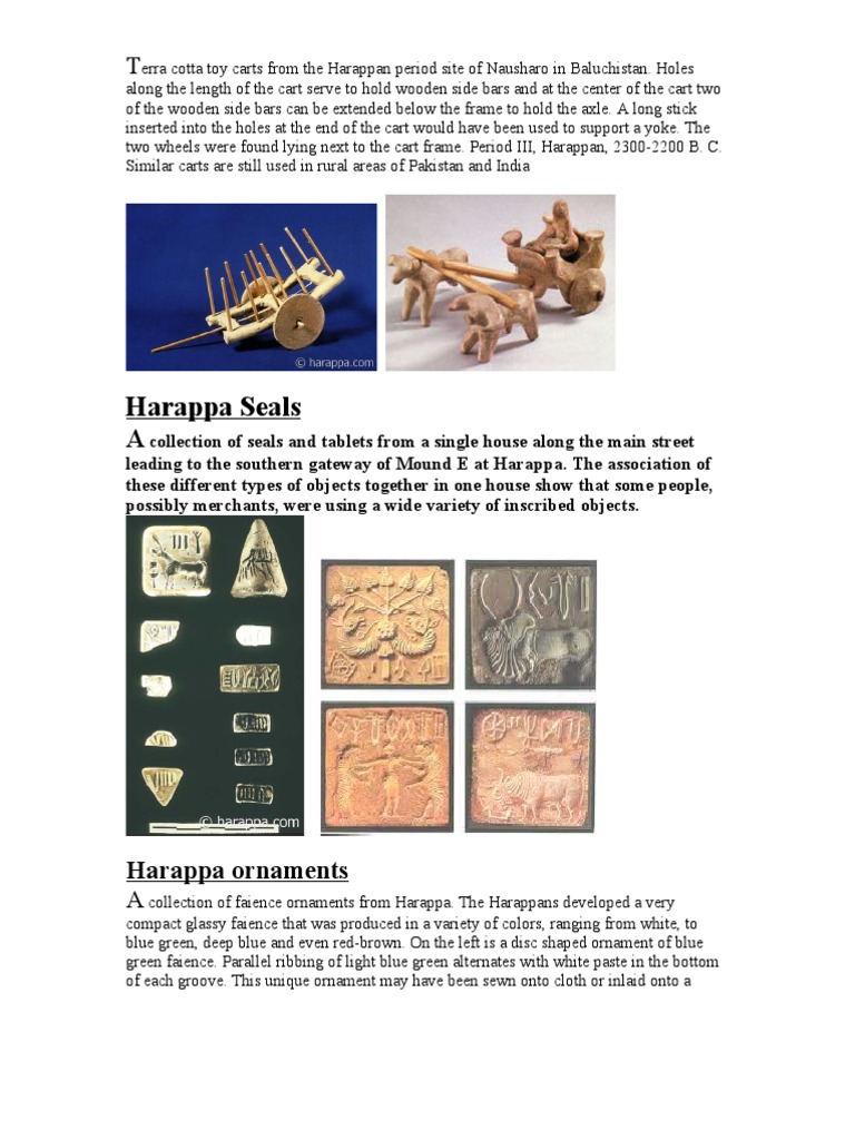 Harappa History | Pottery | Textiles