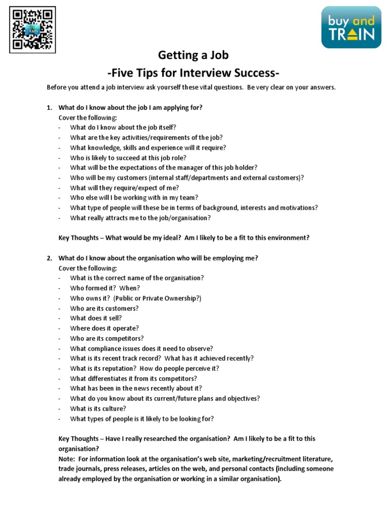 Getting A Job | PDF | Job Interview | Employment