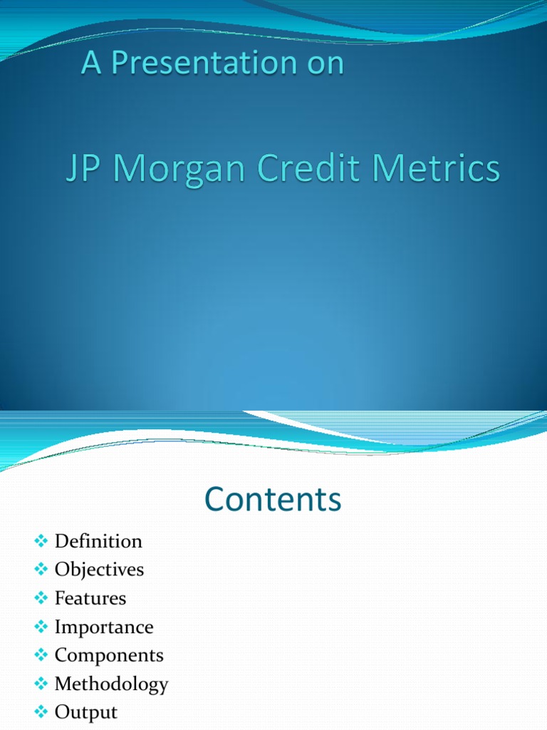 JP Morgan CreditMetrics | PDF | Credit Risk | Risk