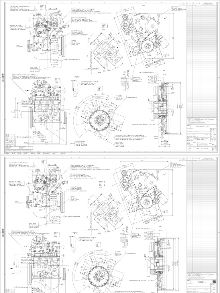 Tdi Engine Cad Drawing Small | PDF