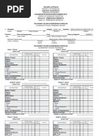 Deped Form 138-e Report Card Grades 4 to 6 Blank