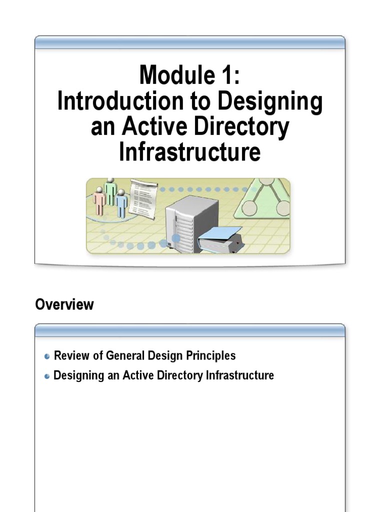 Introduction To Designing An Active Directory Infrastructure | PDF ...