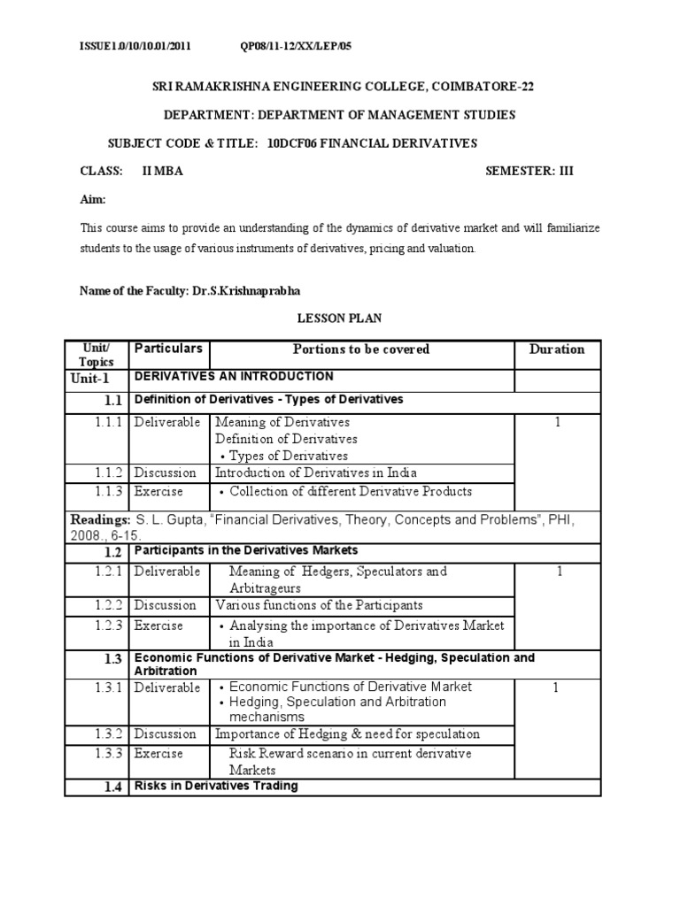 Financial Derivatives LP | Futures Contract | Derivative (Finance)