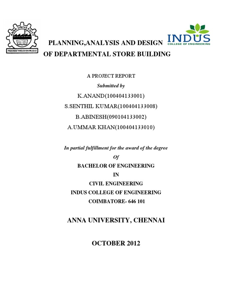 civil-engineering-project-report-stairs-retail