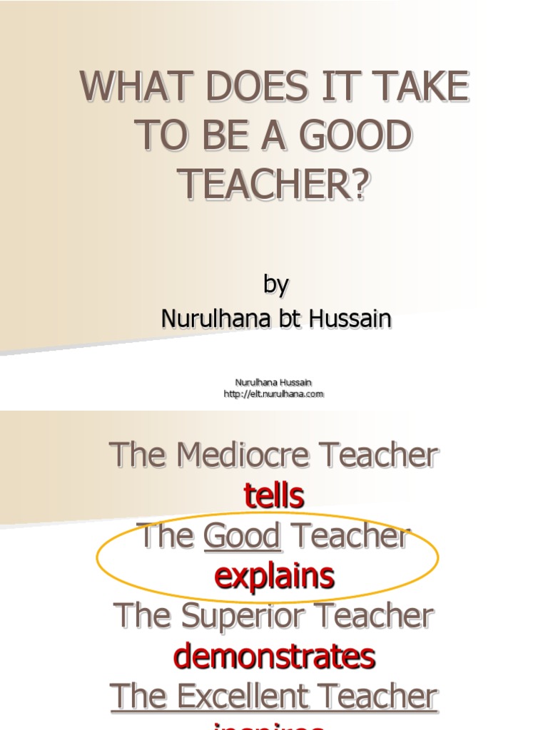 What Does It Take To Be An Excellent Teacher | PDF | Learning Styles ...