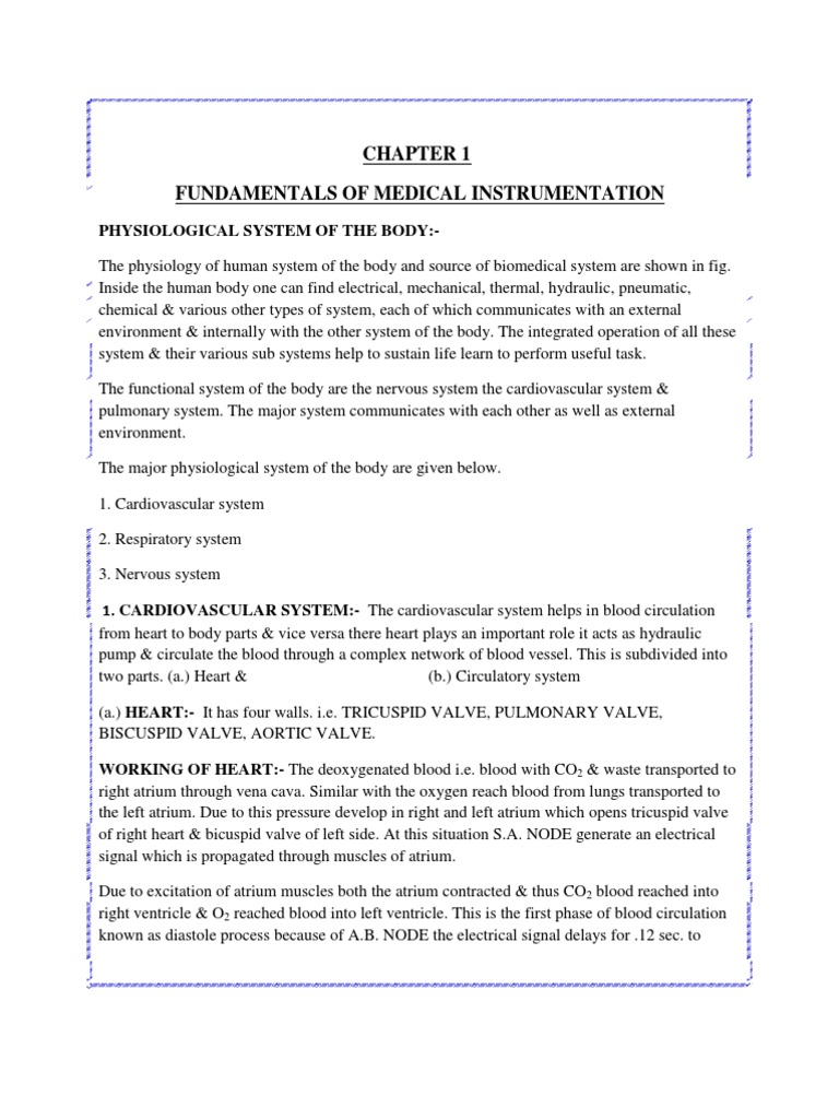 Biomedical Instrumentation | PDF | Circulatory System | Lung