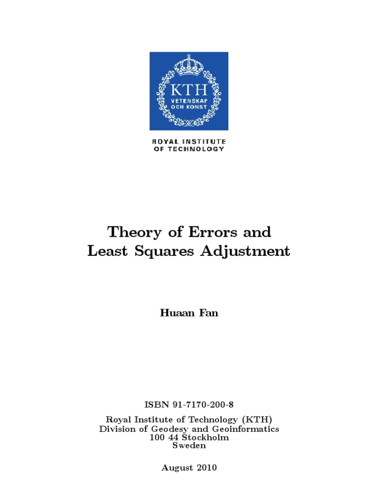 Theory of Errors | PDF | Observational Error | Errors And Residuals