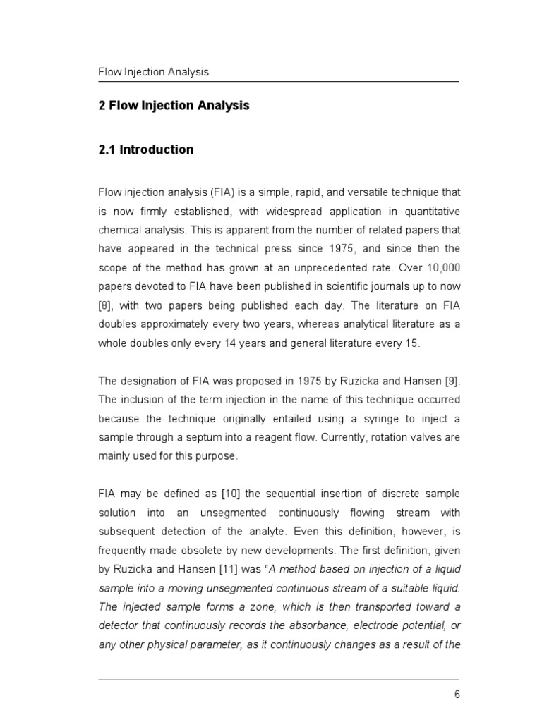 Flow Injection Analysis Pdf Mass Spectrometry High Performance Liquid Chromatography