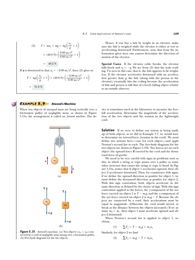 Pulley Mechanics | PDF | Tension (Physics) | Friction