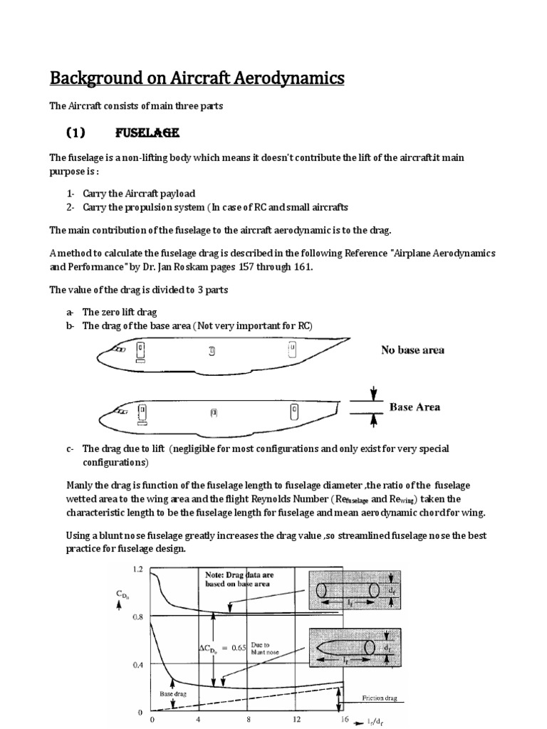 Background On Aircraft Aerodynamics | PDF | Airfoil | Lift (Force)