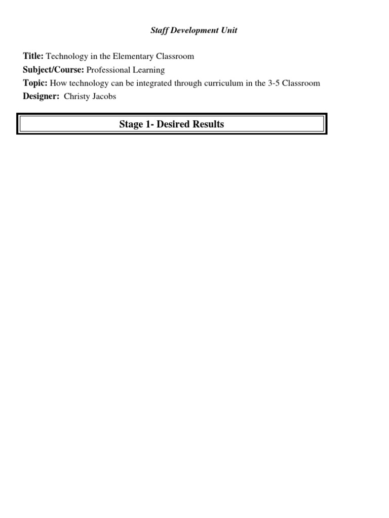 Staff Development Plan | PDF