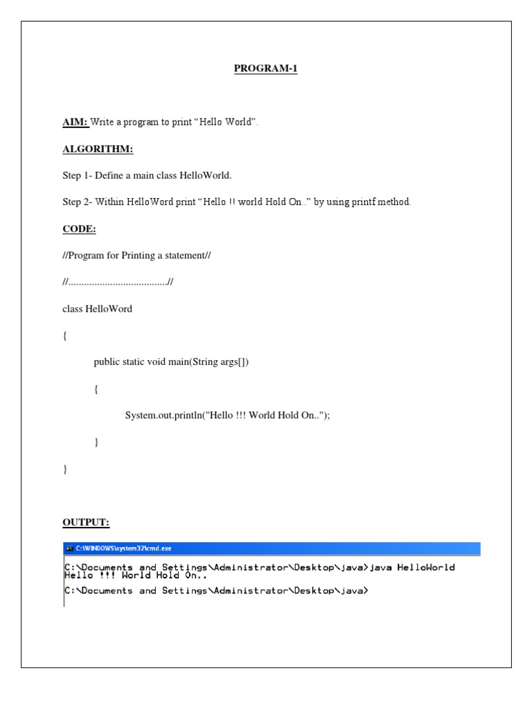 Java Journal | PDF | Method (Computer Programming) | Inheritance (Object Oriented Programming)