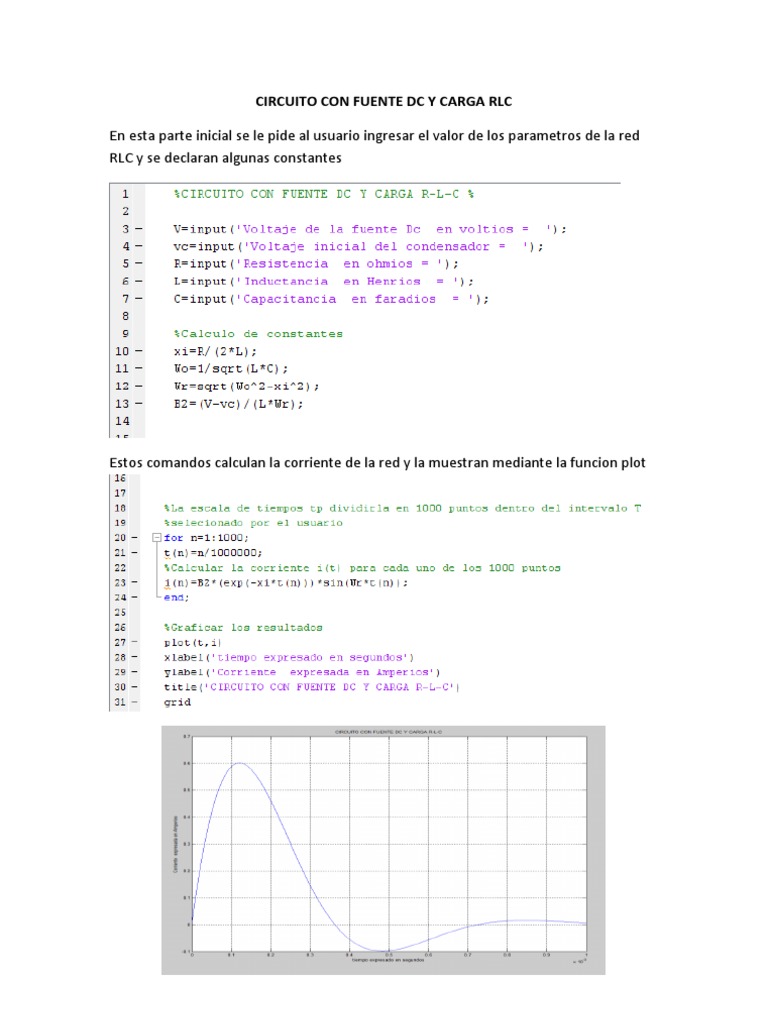 Matlab RLC | PDF