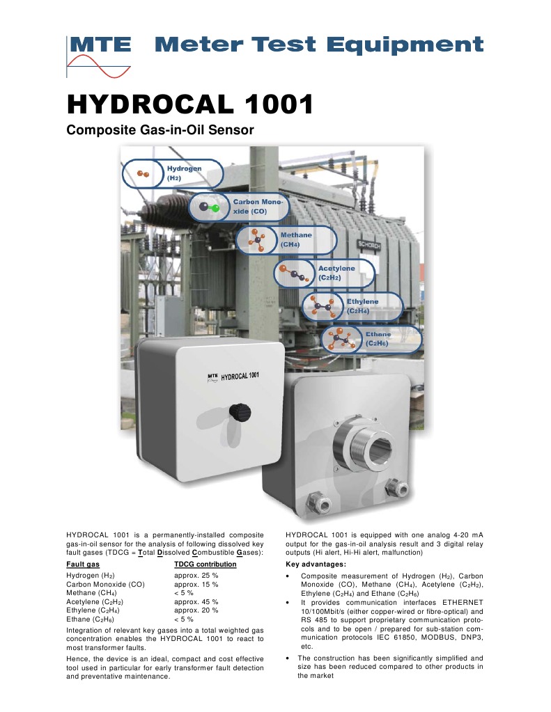 Hydro Cal 1001 | PDF | Methane | Hydrogen