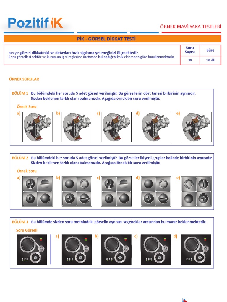 PozitifIK Görsel Dikkat Testi | PDF