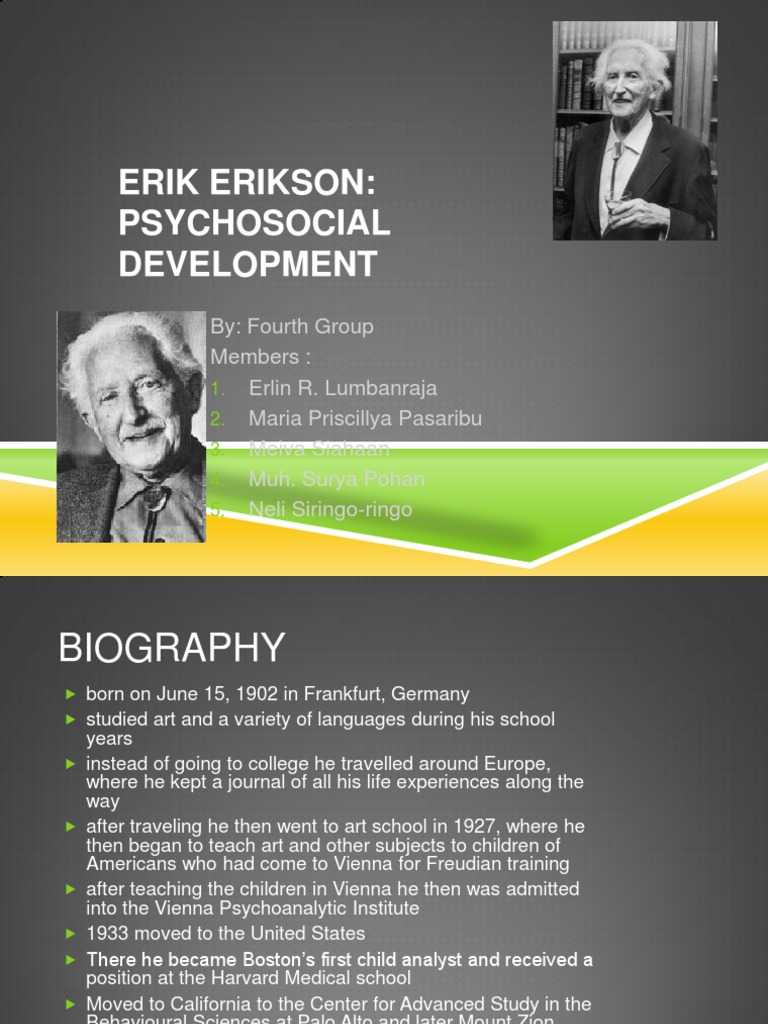 Erik Erikson Impact On Psychology – ATEEP
