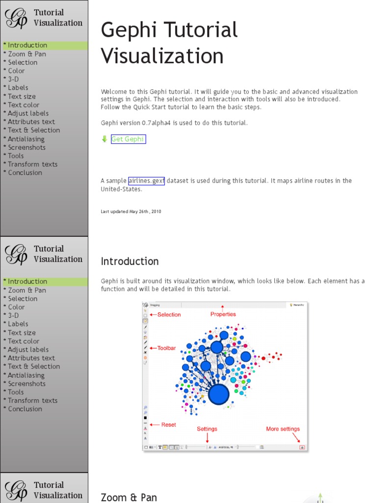 Gephi Tutorial Visualization 100525114920 Phpapp01 | PDF | Icon ...