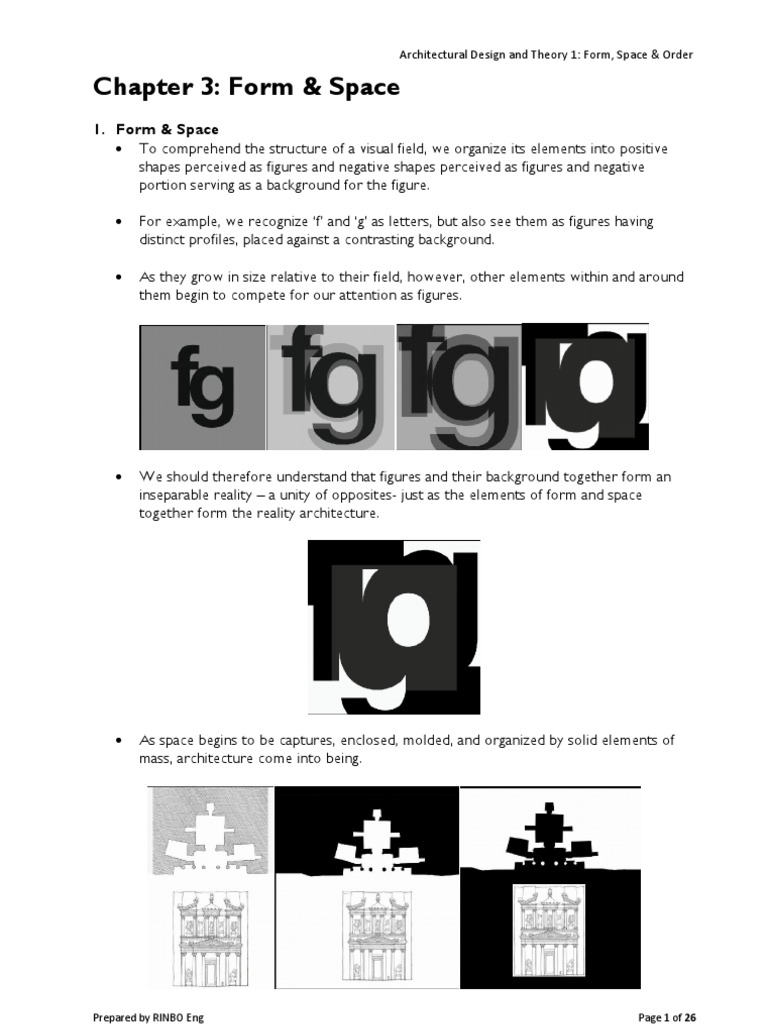 Form Space Order Summary | PDF | Symmetry | Shape