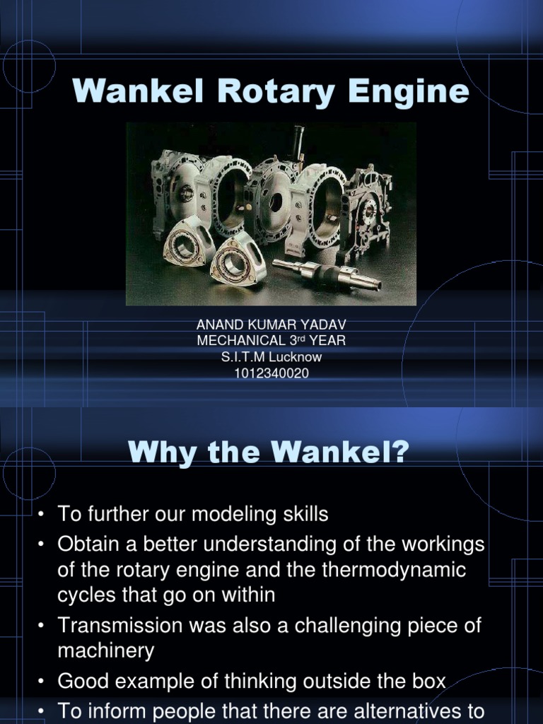 Wankel Rotary Engine | PDF | Engines | Rotating Machines