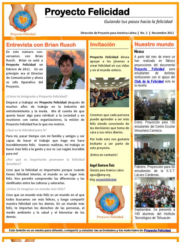 Entrevista a Brian Rusch sobre felicidad | PDF | Felicidad | México