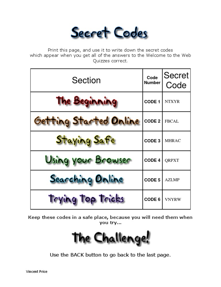 Secret Code | PDF