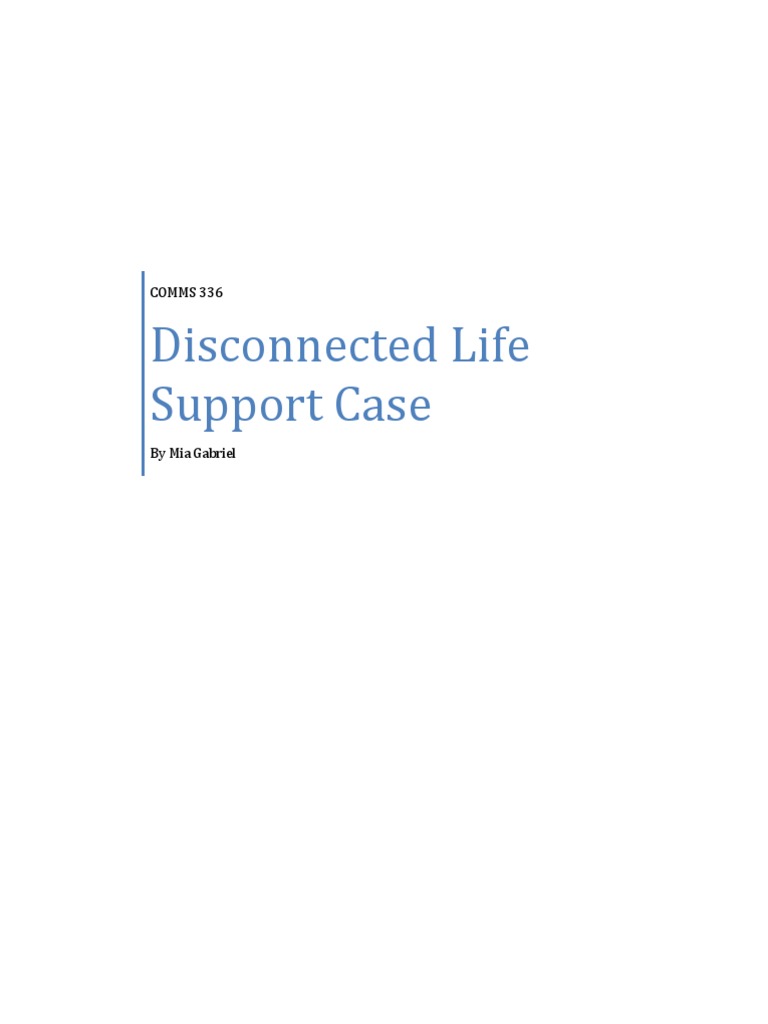 Case of The Disconnected Life Support | PDF | Reputation | Business