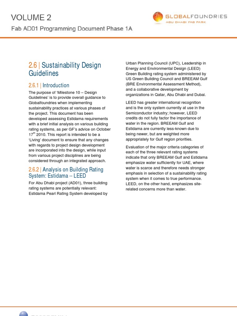 Sustainability Design Guidelines: Page - 2.6-1 | PDF | Leadership In ...