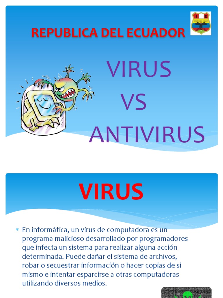 Virus vs Antivirus | Virus de computadora | Software antivirus