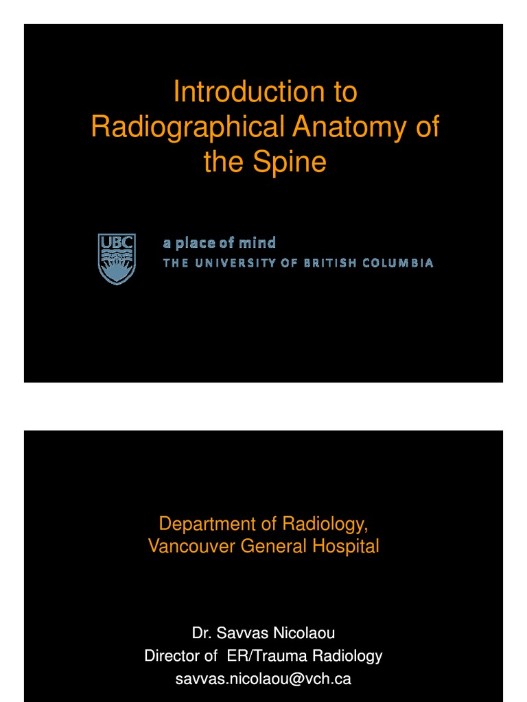 Lecture 2 Spine Slides | PDF | Vertebra | Vertebral Column