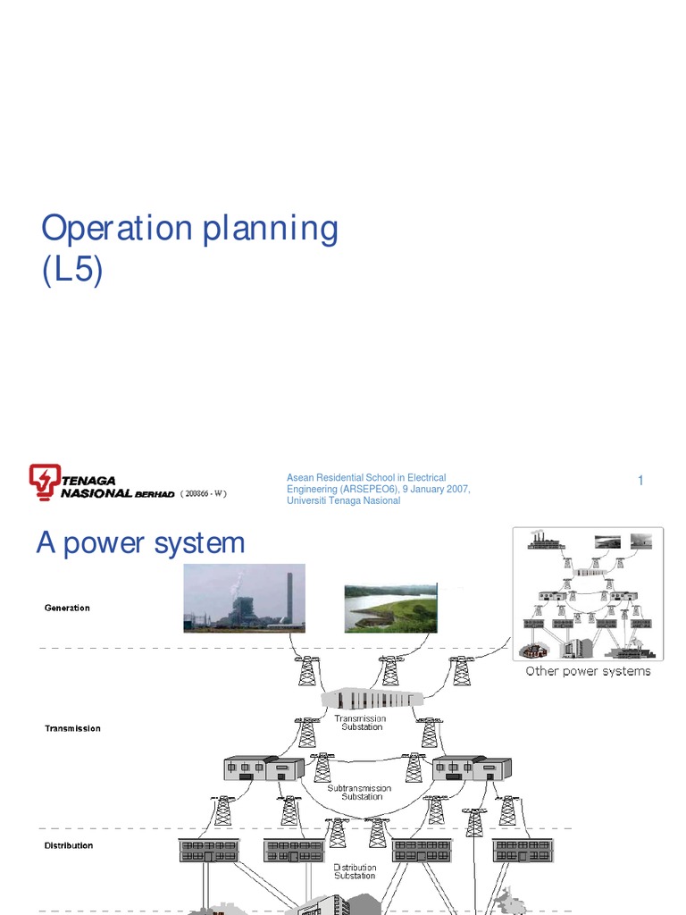 TNB Operation 20planning | PDF | Electrical Grid | Electric Power ...