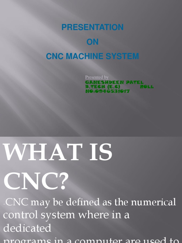 CNC Machine | PDF | Numerical Control | Computer Program