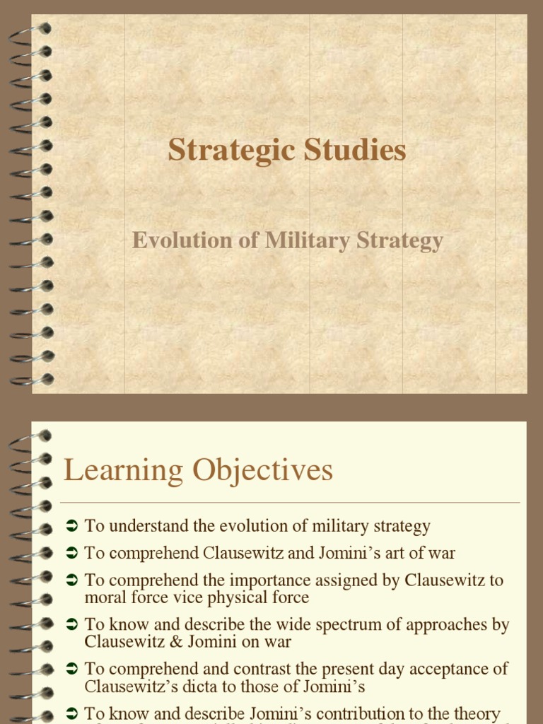 Lecture 11 - Evolutions of Military Strategy 2005-2 (Student) | PDF ...