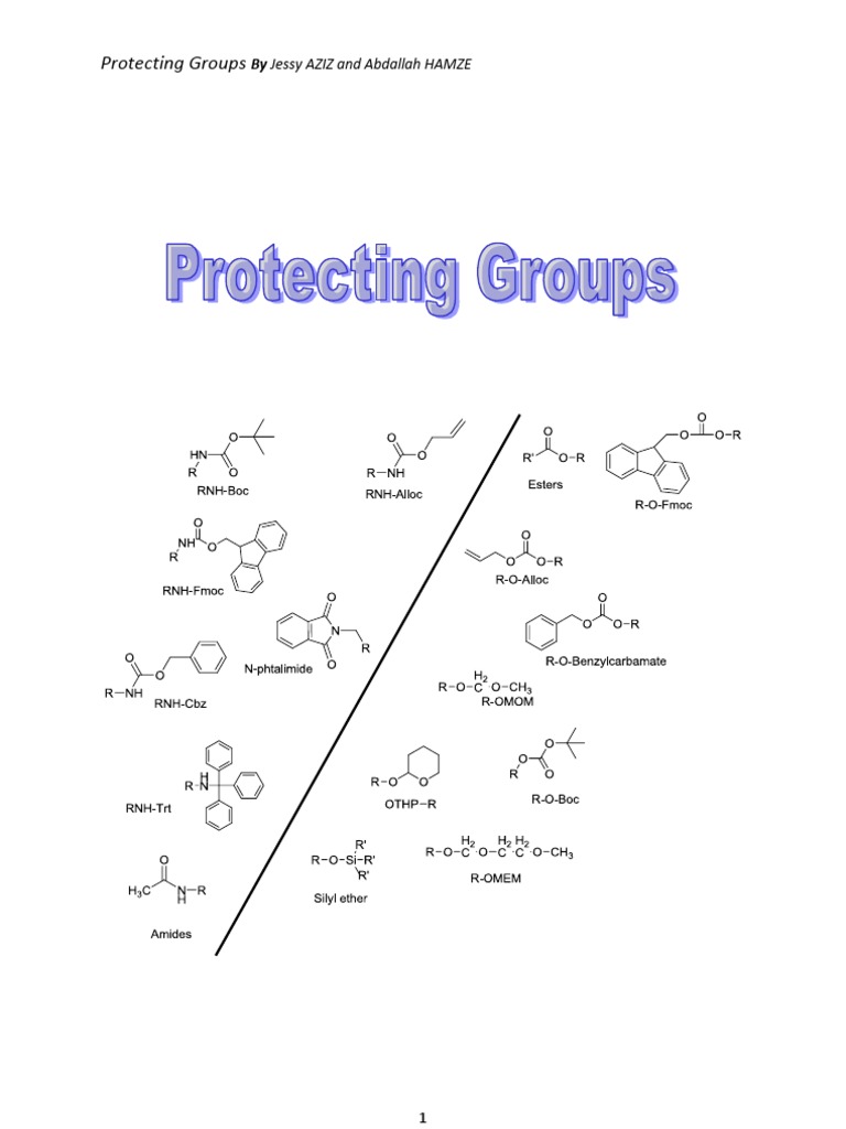Protecting Groups Guide for Amines and Alcohols | PDF | Thin Layer Chromatography | Tetrahydrofuran