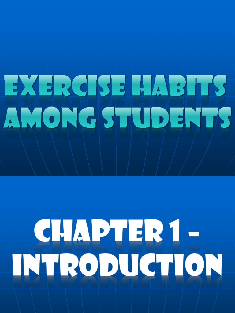 Exercise Habit Among Students | PDF | Physical Exercise | Body Mass Index