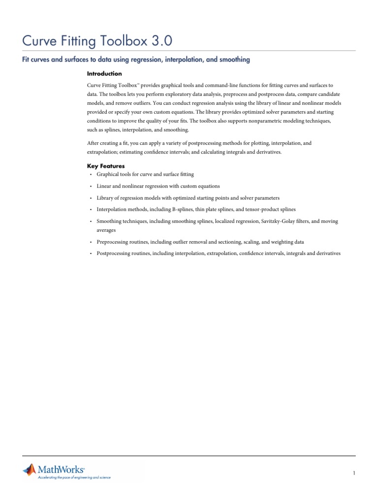 Curve Fitting Toolbox | PDF