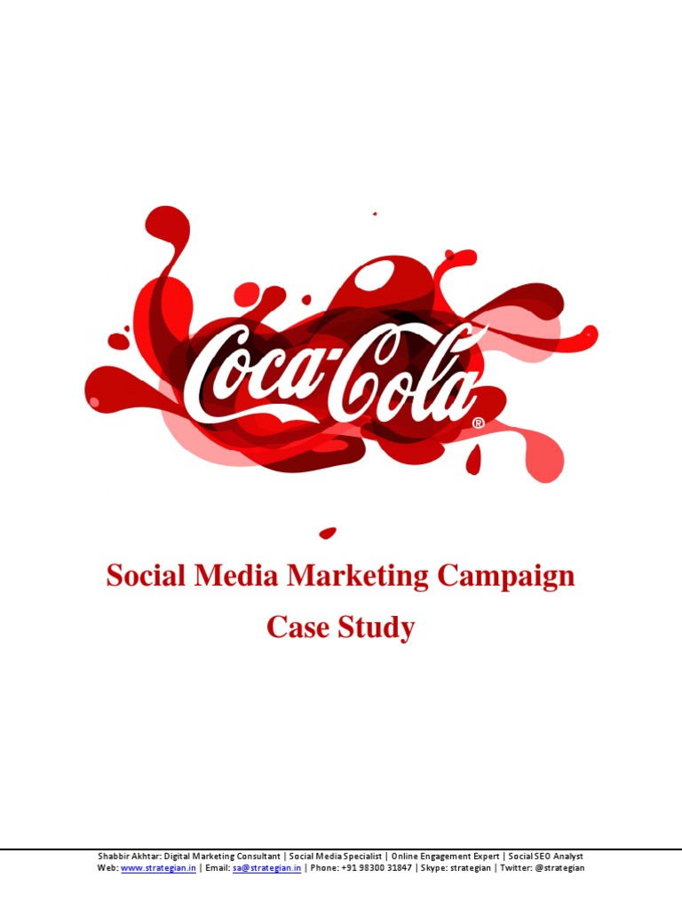 Coca Cola Case Study | PDF | Coca Cola | Social Media