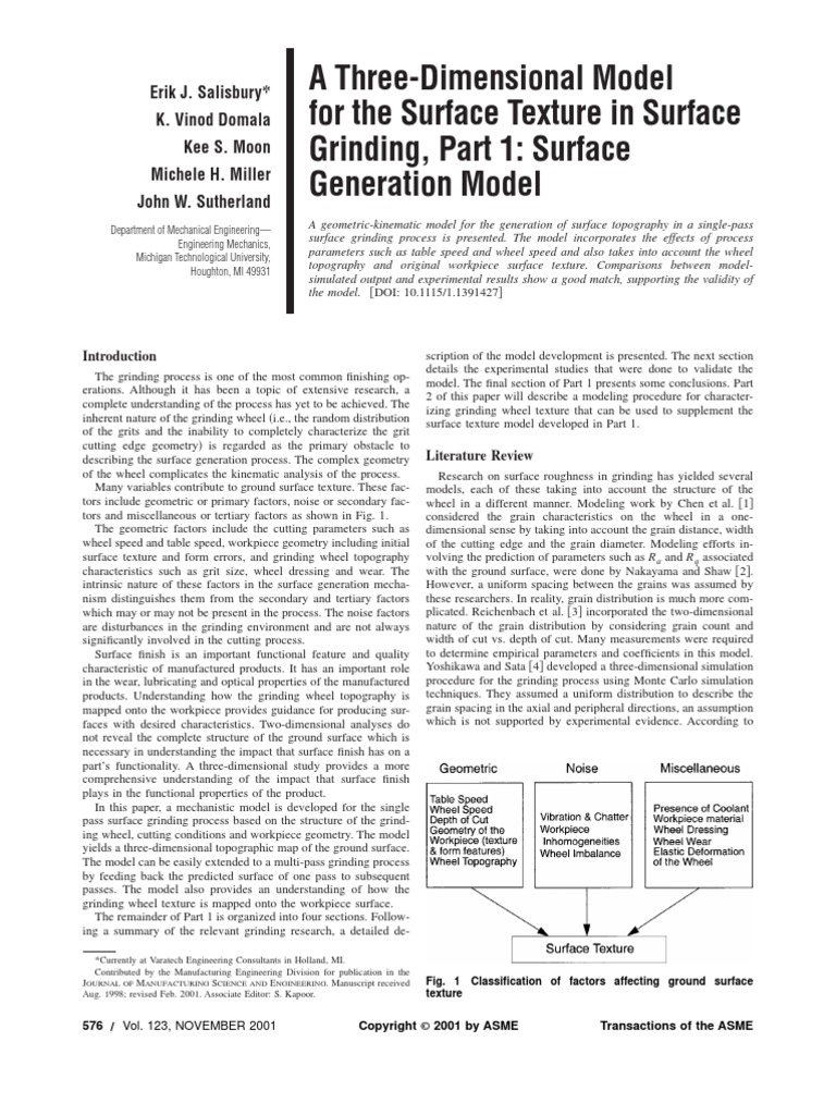 Surface Texture | PDF | Grinding (Abrasive Cutting) | Texture Mapping