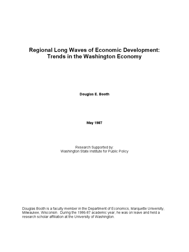 Washington State Economic Long Waves | PDF | Economic Growth | Economic ...