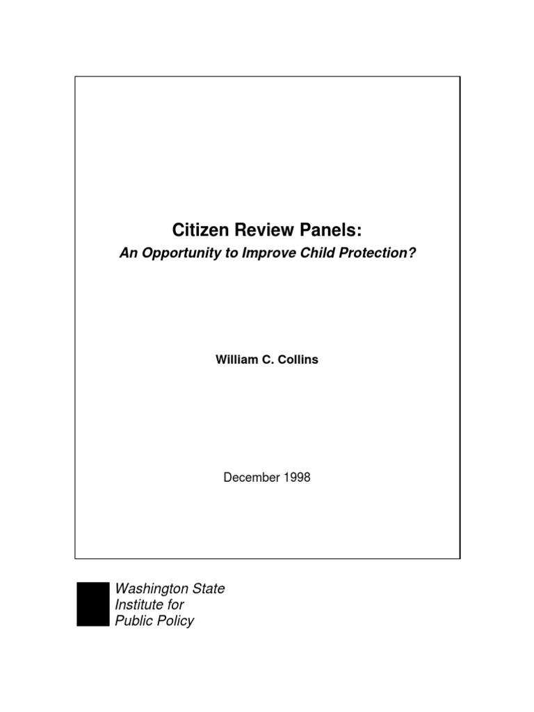 Citizen Review Panels: An Opportunity To Improve Child Protection ...