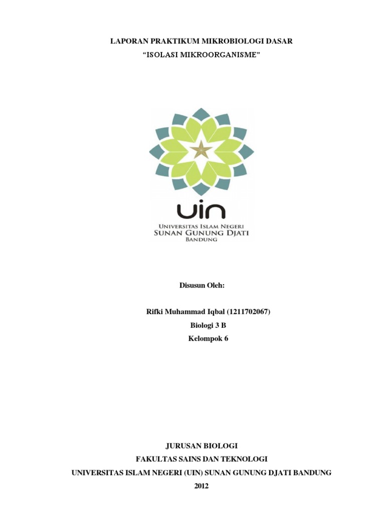 Laporan Praktikum Mikrobiologi-Isolasi Bakteri | PDF Laporan Praktikum Mikrobiologi-Isolasi Bakteri | PDF