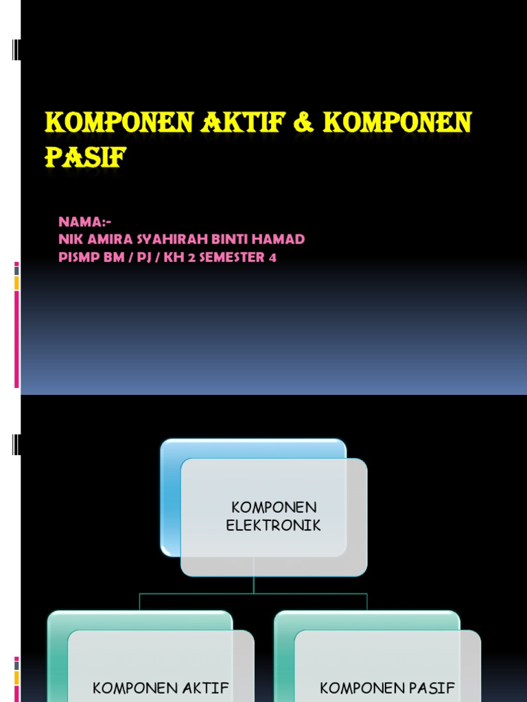 Komponen Aktif & Komponen Pasif | PDF