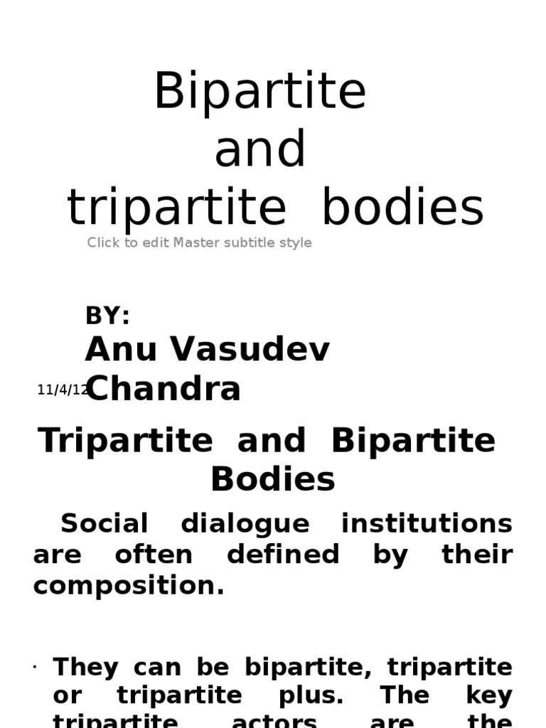 Tripartite and Bipartite Bodies | PDF