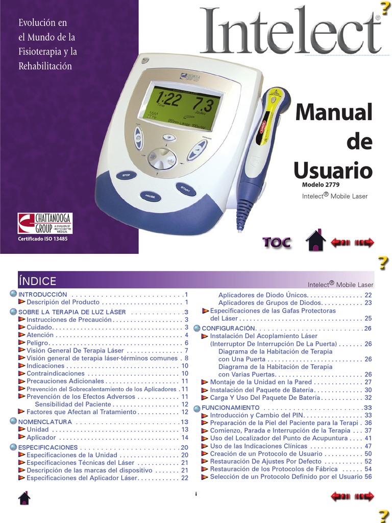 Manual Laser Chattanooga 28048C - ES | Descargar gratis PDF | Pantalla ...