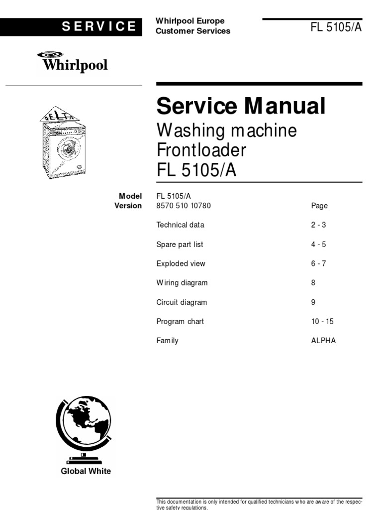 Whirlpool Service Manual | PDF | Switch | Valve