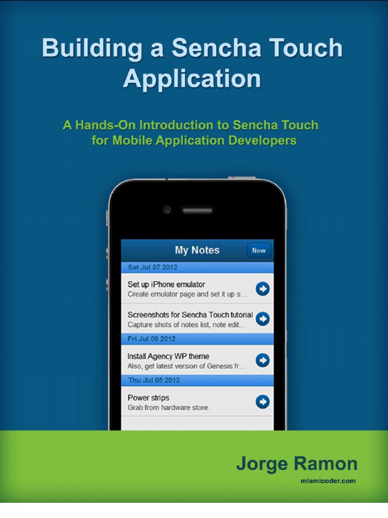 PREVIEW Building A Sencha Touch Application v2.00 PDF | PDF | Sencha ...