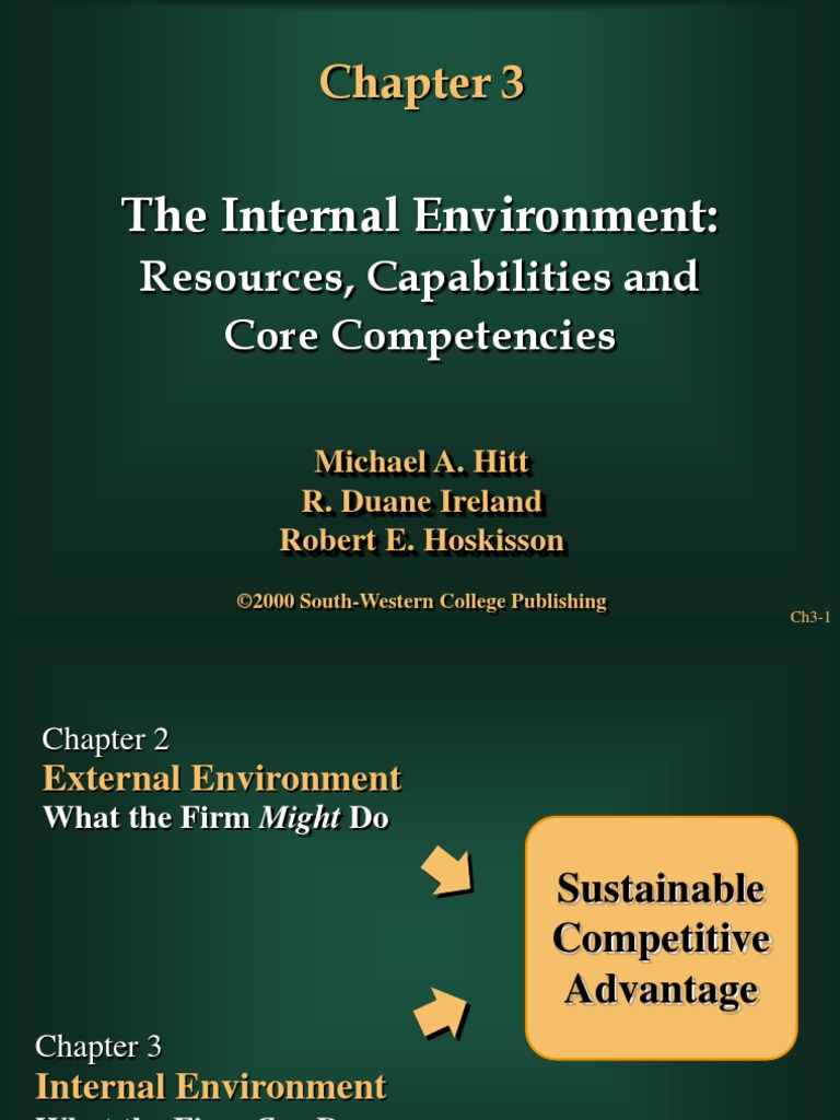 The Internal Environment:: Resources, Capabilities and Core Competencies | PDF | Value Chain ...